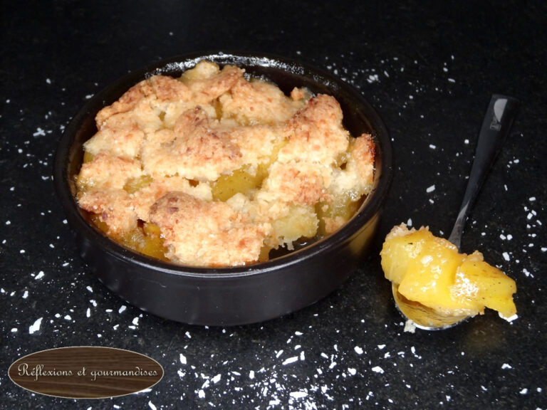 Mini-crumbles à l’ananas – Réflexions et Gourmandises